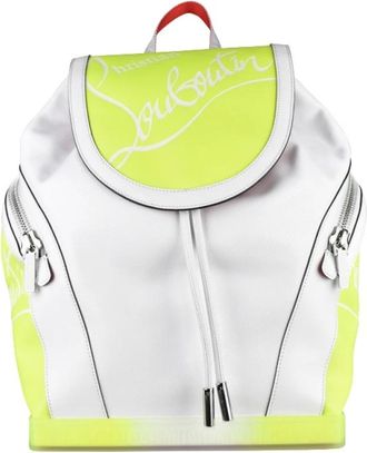 Christian Louboutin Homme, Sacs, Blanc, Taille: ONE Size Explorafunk Backpack