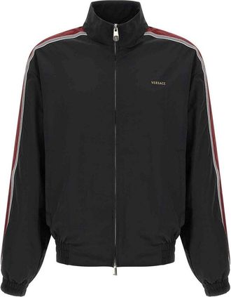 Versace Knielanger Mantel - Schwarz