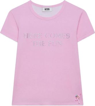 GCDS t-shirt Polly Pocket Bling - Rose