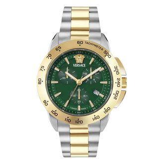 Versace Homme, Accessoires, Vert, Taille: ONE Size Chronograph Watch