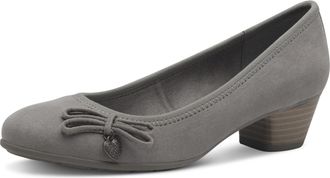 s.Oliver Damen Pumps mit Schleife Kleiner Absatz, Grau (Grey), 39 EU