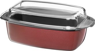 WMF Fusiontec Bräter, rechteckige Form, 32 x 21 cm, perfektes Braten, homogene Kochergebnisse, kratzfest, einfache Reinigung, backofengeeignet, Multifunkt