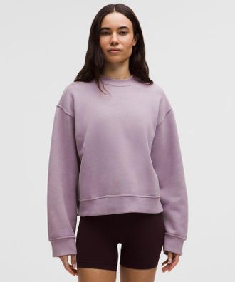 lululemon Womens Steady State Crew - Gr&ouml;&szlig;e XL in Lotus Lavender
