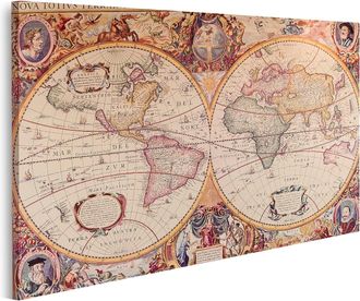 Islandburner Prime Bild auf Leinwand Karten Antike Welt Handgezeichnete Karte Mittelalter Zeichnen Detailli Bilder Wandbilder Poster