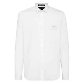 Philipp Plein Homme, Chemises, Blanc, Taille: 3XL Chemise &agrave; Manches Longues Coupe Sugar Daddy