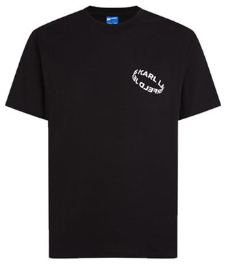 Karl Lagerfeld Regular Multi Ring Tee, Black, XL