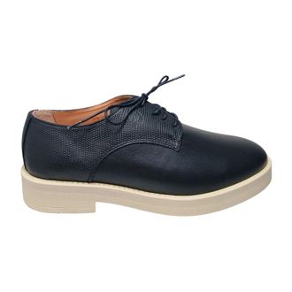Pollini Femme, Chaussures, Noir, Taille: 37 EU chaussures en cuir &agrave; lacets