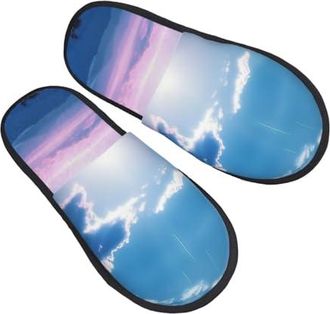 Generic Fourrure Pantoufles Clair Antid&eacute;rapant Pantoufles De Maison L&eacute;gers Chaussons Invit&eacute;s Pour Automne Camping Voyage L