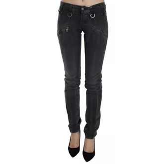 John Galliano Low Waist Slim Leg Skinny Jeans - - Jeans - Damen - Grau - W26