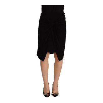 Plein Sud Midi Skirts - - Skirts - Damen - Schwarzk - XS