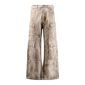 Rick Owens Homme, Jeans, Beige, Taille: W32 Double Cargo Jeans