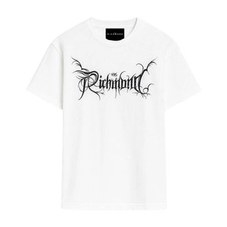 John Richmond Graphic Front Logo T-shirt - - Tops - Herren - Wei&szlig; - S