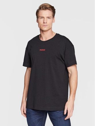 HUGO BOSS Hugo T-Shirt Linked 50480246 Schwarz Regular Fit
