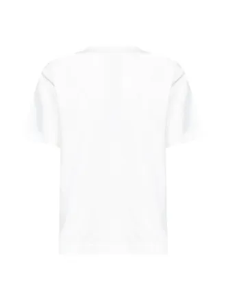 Burberry Womens Cotton Logo T-Shirt Chalk White Ivory Natural (veg) - 100 % T-Shirts & Jerseys
