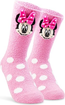 Disney Minnie Mouse Kuschelsocken Damen Gr&ouml;&szlig;e 35-41 Warme Winter Stoppersocken Rutschfest Geschenke f&uuml;r Frauen & Teenager (Rosa Minnie Mouse)