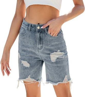 Generic Short en Jean Femme Sexy Bermuda Pantalon Court Sexy avec Boutons Stretch Short &Eacute;t&eacute; Jean Jeans Shorts