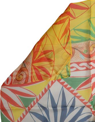 Dolce & Gabbana Geometric Foulard Scarf - Yellow
