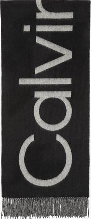 Calvin Klein Echarpe &agrave; logo en laine