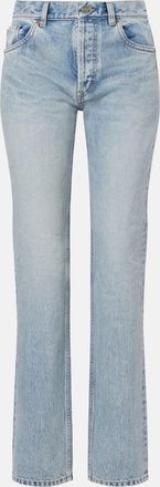 Saint Laurent High-Rise Straight Jeans