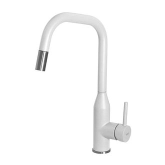 Elleci Elleci - Dora Plus G68. Tipo Di Beccuccio: Estraibile, Colore Del Prodotto: Bianco, Materiale Del Rubinetto: Granitek. Altezza Sopra La Superficie Di 