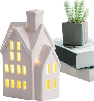 Generic Weihnachtsh&auml;user - Keramik Home Ornament F&uuml;r Den Schreibtisch - Weihnachten Schreibtisch Dekoration | F&uuml;r Feiertage Saisonale Dekoration Innen Tischpl