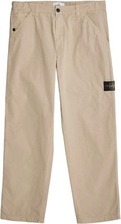 Stone Island Homme, Pantalons, Beige, Taille: W33 Pantalon Chino Coupe D&eacute;contract&eacute;e