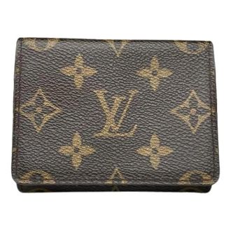 Louis Vuitton Portefeuille en cuir Pre-owned - Femme - Pre-owned - Brun - Taille: ONE Size