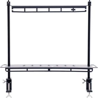 Generic Desktop Camping Shelf - Ultralightt Folding Table Rack | Multi-Purpose Storage Organizer for Travel, Picnic, Boating, and Outdoor Cooking, Compact Spa