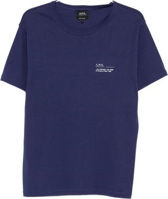 A.P.C. A.p.c., Homme, Tops, Bleu, Taille: S T-shirt Niclas