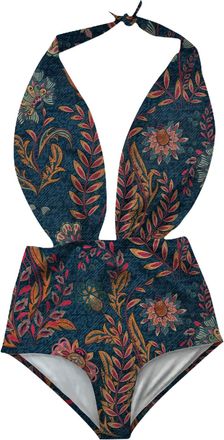 Averie Damen Halley One Piece Swimsuit, Multicolor, M