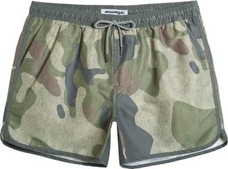 Maamgic Herren Badeshorts Vintage Retro Boardshorts Schnelltrocknend Kurz Badehose Schwimmhose mit Mesh-Futter und Verstellbarem Tunnelzug (XX-Large(Waist:37-