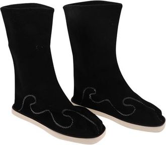 Beaupretty Mi-mollet Chinoises Traditionnelles Noires pour Homme Chaussures Hanfu Brod&eacute;es Antid&eacute;rapantes pour Costumes Anciens Kung Fu Tai Chi et Cosplay