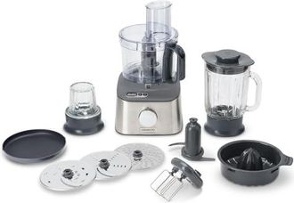 Kenwood Multipro Compact+ FDM313SS Robot de cuisine compact avec balance intégrée, lame en acier inoxydable, 3 plateaux de travail et 6 autres accessoires, bo