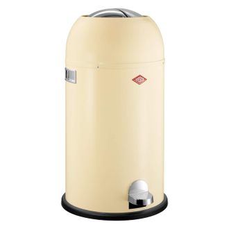 WESCO Wesco 33 L 184 631 Kickmaster Abfallsammler 33 Liter Mandel 37.5 x 37.5 x 69cm (L/B/H), Edelstahl
