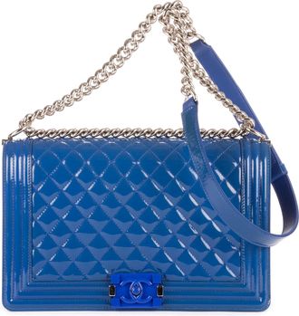 Chanel Crossbody Bags - Boy Large - Gr. unisize - in Blau - f&uuml;r Damen