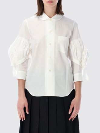 Comme Des Gar&ccedil;ons Relaxed Fit Baumwollhemd mit Peter-Pan-Kragen