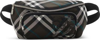 Burberry petit sac banane &agrave; carreaux - Vert