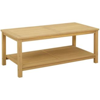 vidaXL Beistelltisch &Ouml;l-Natur 110 x 55 x 45 cm Massivholz Akazie vidaXL