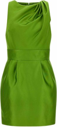 Elisabetta Franchi Robe Au Genou - Vert