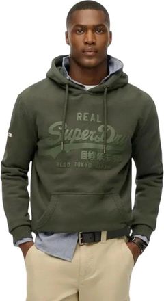 Superdry Homme, Sweatshirts et sweats &agrave; capuche, Vert, Taille: 2XL Vintage Logo Tonal Sweat &agrave; capuche