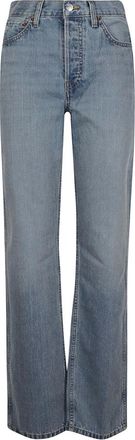 Re/Done Femme, Jeans, Bleu, Taille: W26 Jean Droit Ann&eacute;es 90 Taille Haute
