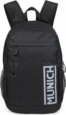 Munich Gym Sports Backpack Slim Black FW24, Unisexe Adulte, Noir, Noir