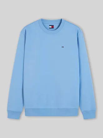 Tommy Jeans Regular Fit Sweatshirt aus Baumwoll-Mix mit Logo-Stitching