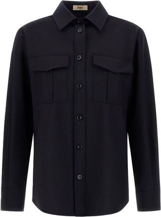 Herno Damen Hemdbluse aus Wollmischung