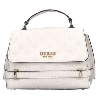 Guess Zarela Debossed Top Handle Bag - - Bags - Damen - Beige - ONE SIZE