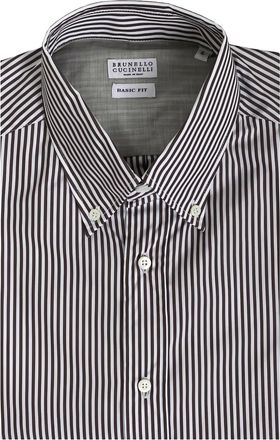 Brunello Cucinelli striped shirt - Wei&szlig;