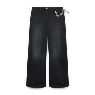 Fiorella Rubino Damen, Jeans, Schwarzk, 2XLGr&ouml;&szlig;e