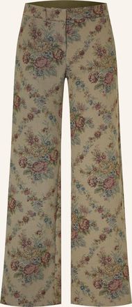 BA&SH Ba&Sh Marlenehose Remea Aus Jacquard gruen