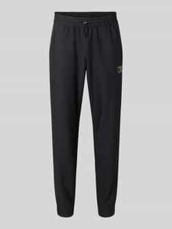 Emporio Armani Regular Fit Sweatpants mit Strukturmuster