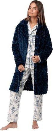 Admas Blouse chauffante &agrave; manches longues avec boutons pour femme